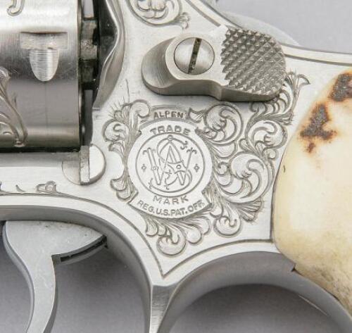 Engraved Smith & Wesson Model 60 Chiefs Special Revolver by Ralph Alpen