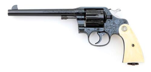 Stunning Factory Engraved Colt New Service Revolver