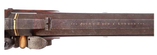 Handsome Large Bore British Flintlock Stopping Rifle by Jover & Son