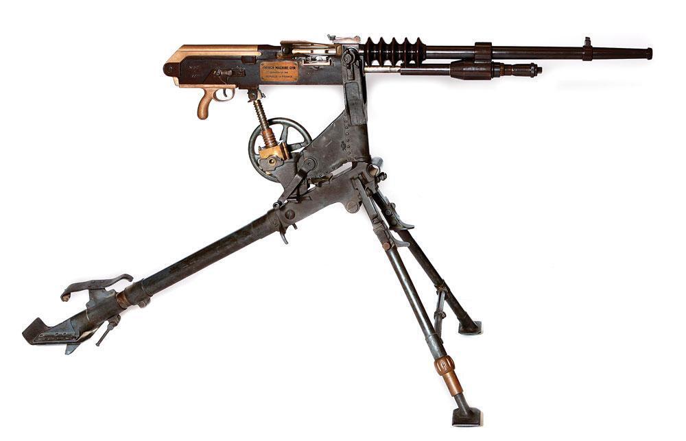 French Model 1900 Hotchkiss Heavy Machine Gun with APX Omnibus Tripod