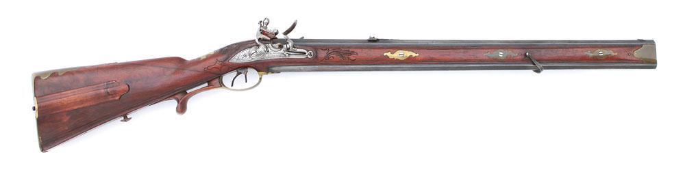 Exceptional and Rare Over Under Bohemian Flintlock Sporting Rifle by ...