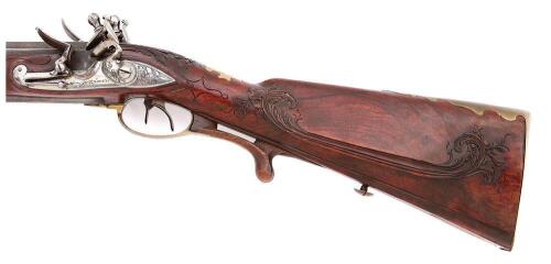 Exceptional and Rare Over Under Bohemian Flintlock Sporting Rifle by ...