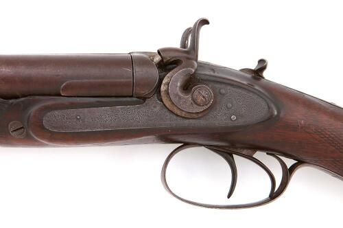 Scarce Early Dangerfield & Lefever Bar-In-Wood Double Hammergun