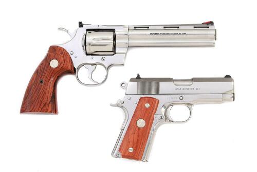 Beautiful Colt Double Diamond 150Th Anniversary Matched Two Gun Set