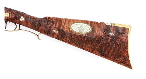 Exceptional Contemporary Flintlock Fullstock Sporting Rifle by John ...