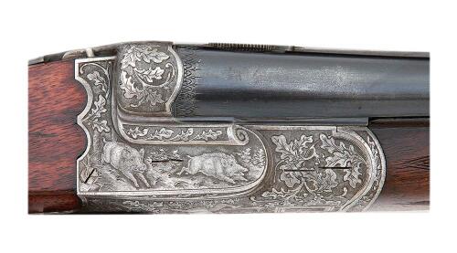 German Scalloped Boxlock Double Rifle by Foerster