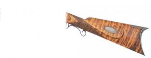 Fabulous American Percussion Plains Rifle by Samuel Hawken of St. Louis