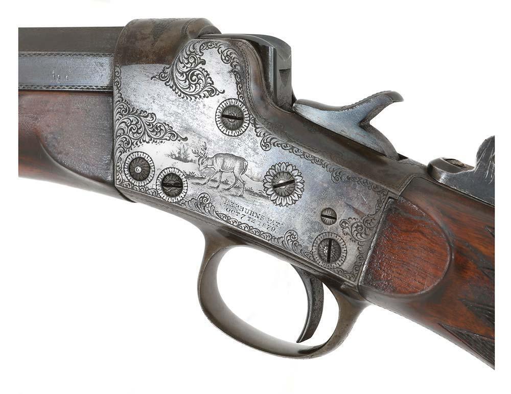 Extremely Rare Factory Game Scene Engraved Remington Hepburn No. 3 ...