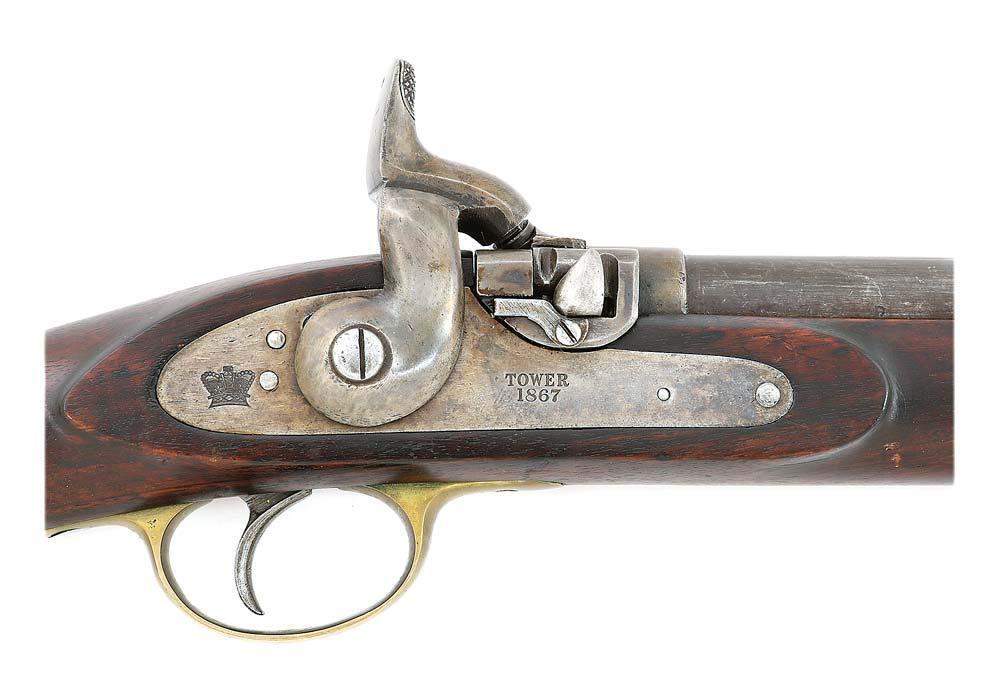 British Cornish Patent Conversion Breechloading Military Rifle