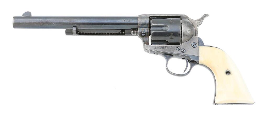 Colt Single Action Army Revolver With Inscription to Cowboy Trick ...
