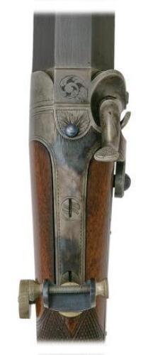 Fabulous William Billinghurst Percussion Heavy Bench Rest Target Rifle