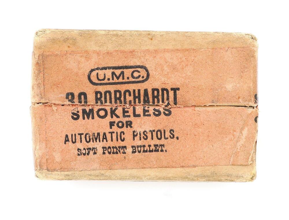Rare Union Metallic Cartridge Borchardt Automatic Pistol Ammunition