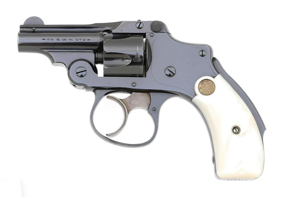 Excellent Smith & Wesson 32 Safety Hammerless “Bicycle” Revolver