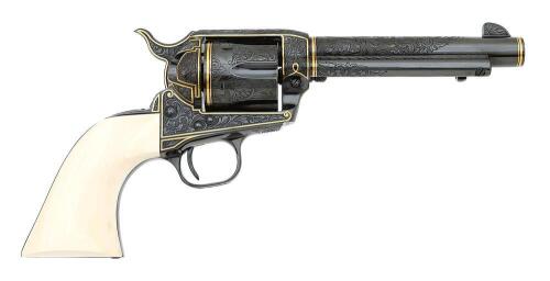 Exceptional Tim George Engraved Colt Single Action Army Revolver