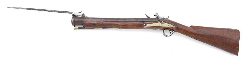 British Flintlock Snap Bayonet Blunderbuss by Wheeler
