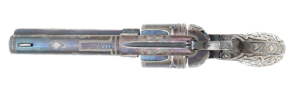 Silver Inlaid and Embellished Colt Single Action Army Revolver