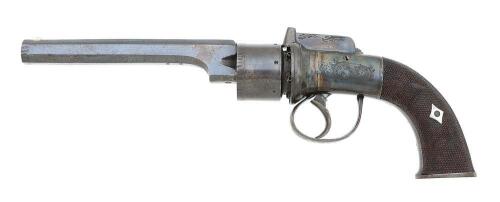 Fine British Transitional Model Bar Hammer Percussion Revolver
