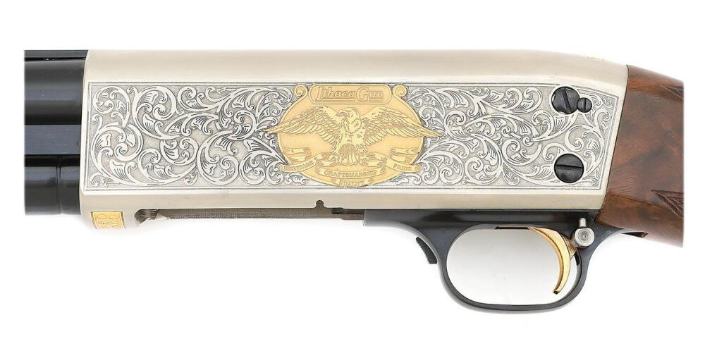 Handsome Ithaca Model 37 60th Anniversary Slide Action Shotgun