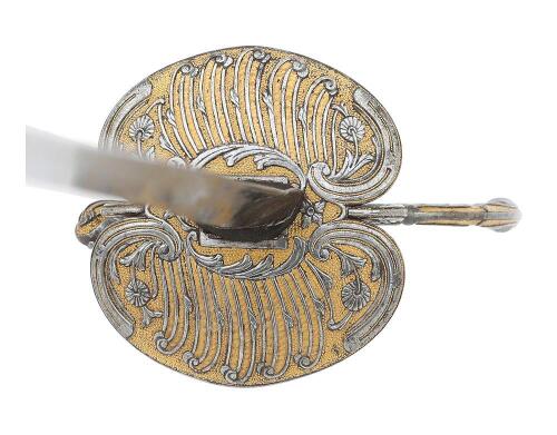 European Chiseled Steel Hilt Small Sword