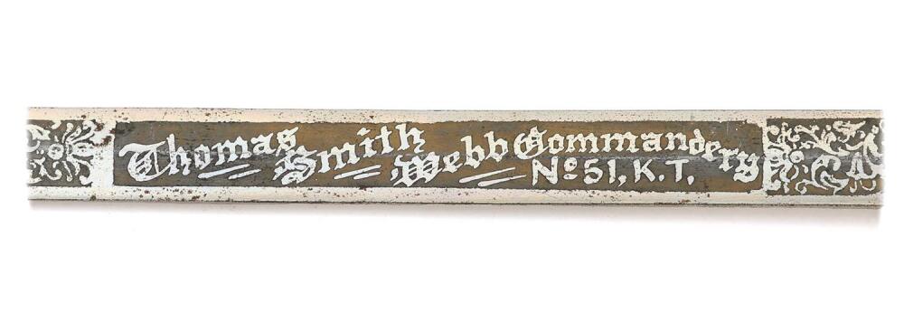 Masonic Gold Knights Templar T.S. Webb Fraternal Sword With Anchor By ...