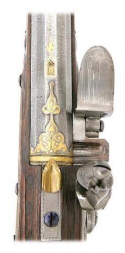 Excellent German Long-Length Flintlock Fowler by Wittemann