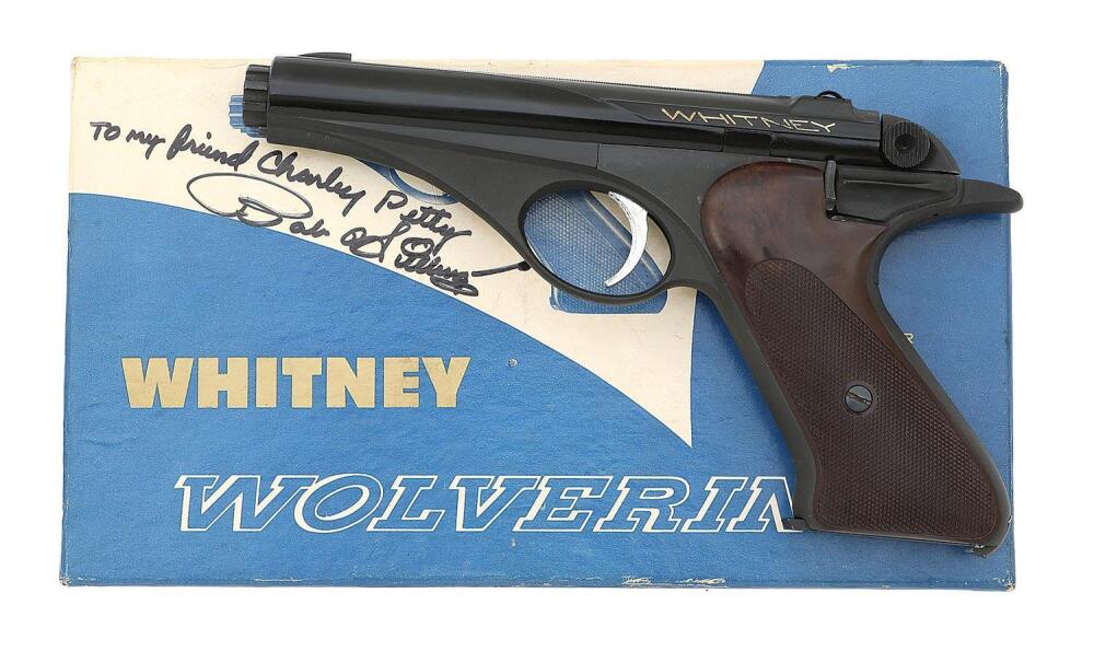 Whitney Wolverine Semi-Auto Pistol Gifted to Charles Petty by the ...