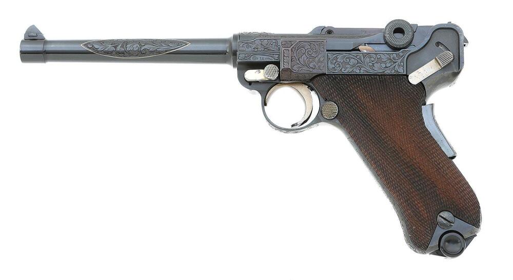 Engraved Interarms Mauser Model P.08 Luger Semi-Auto Pistol