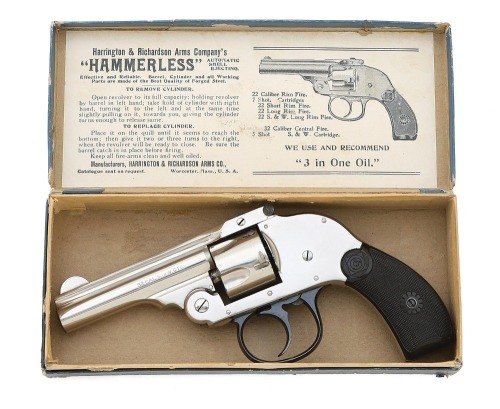 Harrington & Richardson Hammerless Small Frame Double Action Revolver ...