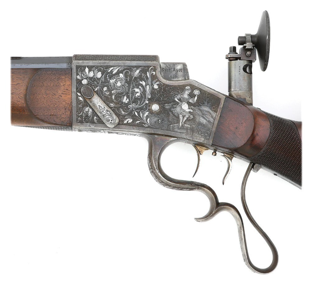 Lovely Haenel System Aydt Type II Schuetzen Rifle With Endearing Engraving