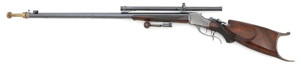 Winchester-Pope Model 1885 Muzzle Loading High Wall Schuetzen Rifle
