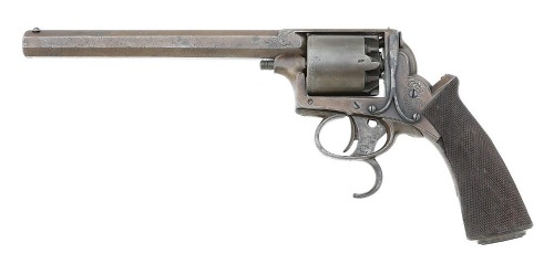 Rare Adams-Tranter First Model Two-Trigger Percussion Dragoon Revolver