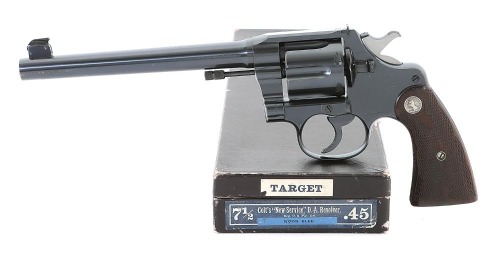 Excellent Colt New Service Target Revolver