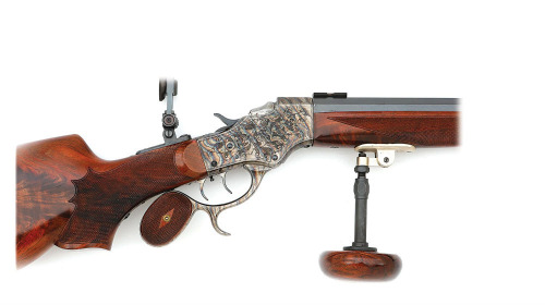 Custom Stevens-Pope Muzzleloading Model 52 Schuetzen Junior Rifle On No ...