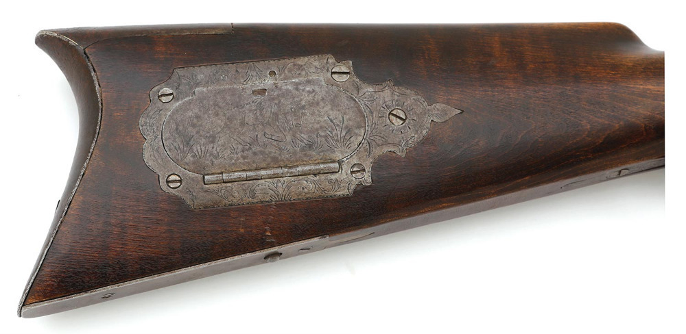 Attractive & Desirable American Percussion Halfstock Plains Rifle with ...