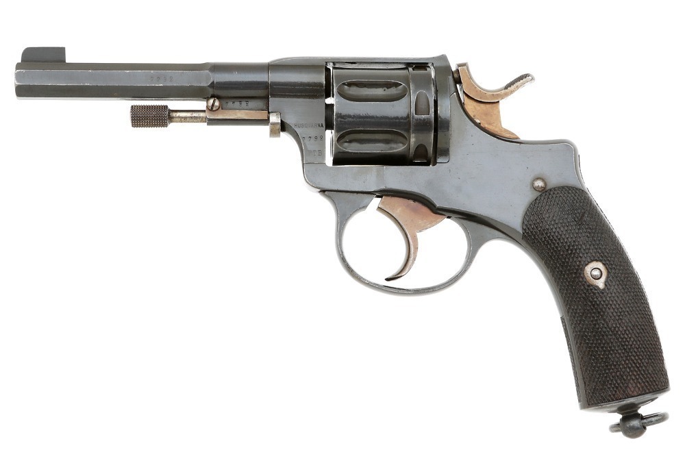 Swedish Model 1887 Double Action Revolver by Husqvarna