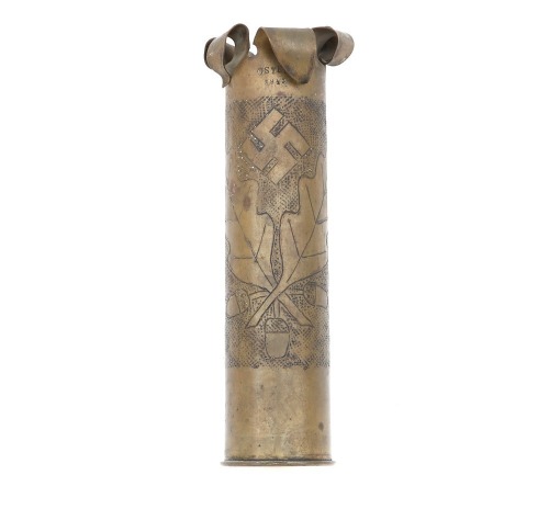 WWII German Artillery Shell Trench Art