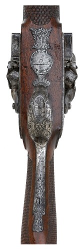 Very Fine French Flintlock Double Fowler by Prelat