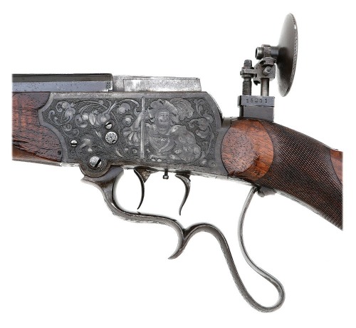 German System Albrecht Falling Block Takedown Schuetzen Rifle