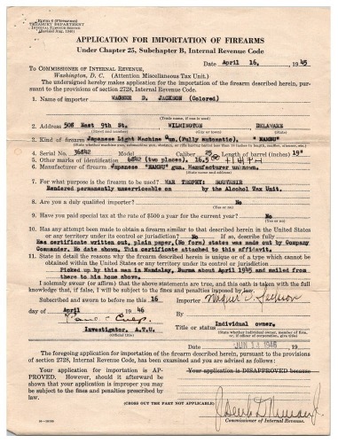 Important Japanese Type 11 Light Machine Gun by Hitachi Heiki Captured ...
