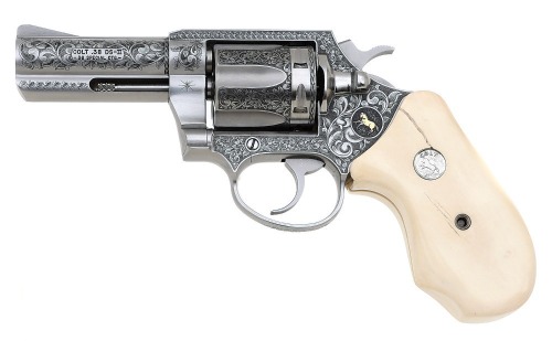 Lovely Engraved Colt DS-II Double Action Revolver