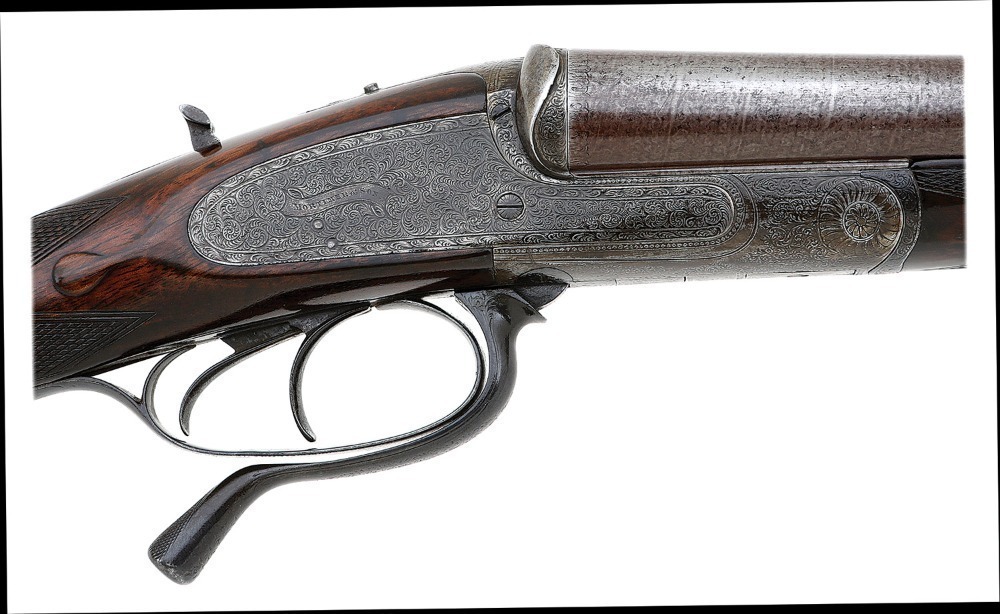 Scottish Snap Action Round Body Sidelock Double Shotgun by Mortimer & Son