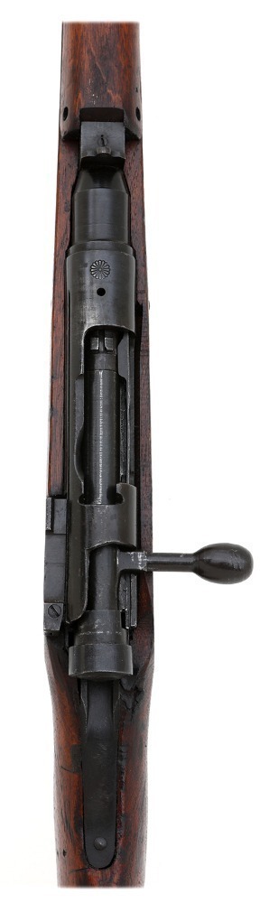 Japanese Type 99 Bolt Action Rifle by Toyo Kogyo with Japanese Flag