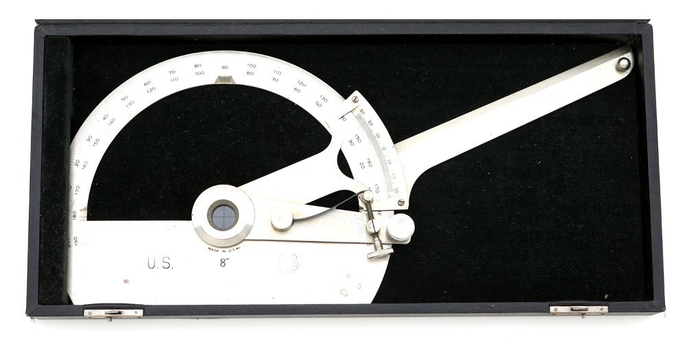 U.S.C.E. 8” Protractor by Union Instrument Corps.