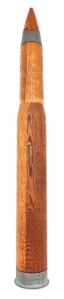 WWII USN 3' Wooden MK6 Artillery Training Shell