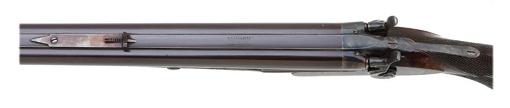 Rare American Breechloading Underlever Double Rifle by A.M. Hagadorn of ...