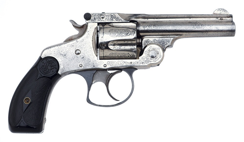 Rare Smith & Wesson 38 Double Action Revolver with Experimental Etched ...
