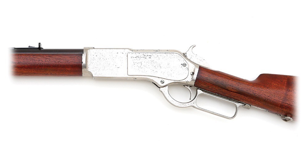 Rare and Early Winchester Model 1876 First Model Open Top Rifle in Half ...