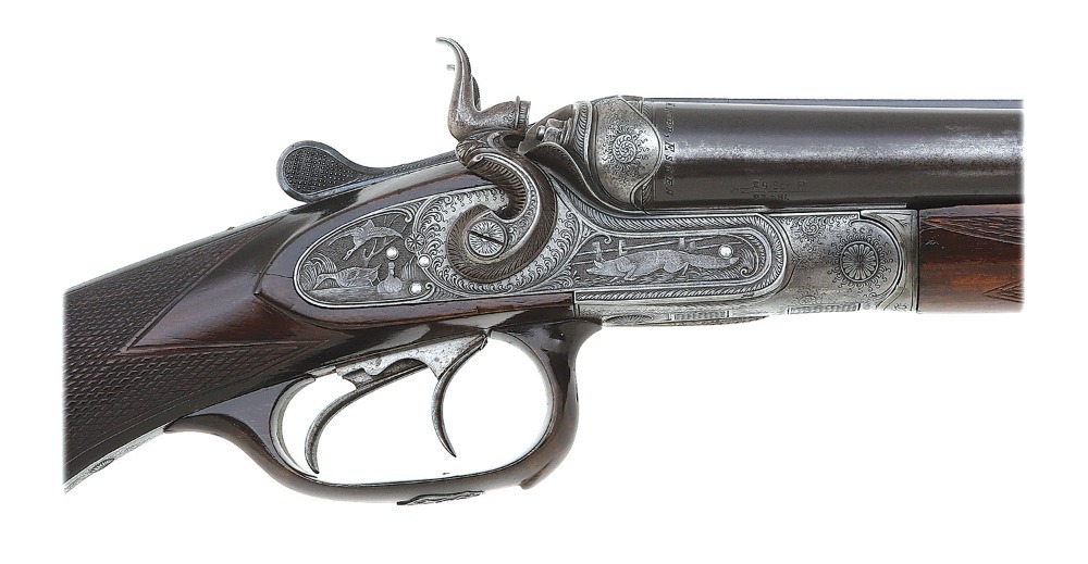 Fine German Double Hammergun by J.J. Reeb of Bonn