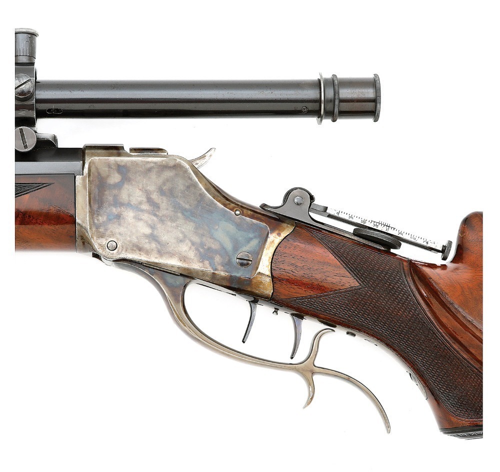 Fine Winchester-Pope Model 1885 High Wall Muzzleloading Schuetzen Rifle