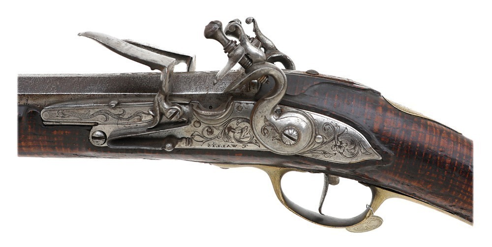 Rare Double Lock Superimposed Charge Fullstock Flintlock Sporting ...